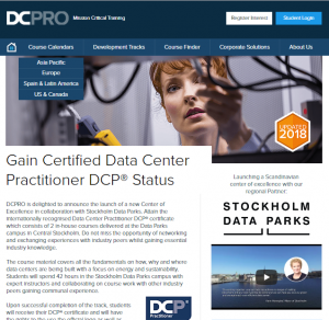 DCPRO launches Center of Excellence in Stockholm - Stockholm Data Parks