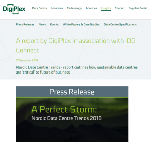 DigiPlex report highlights the importance of sustainable data centers ...